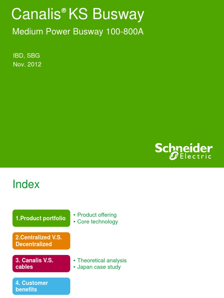 Canalis KS Busway: Medium Power Busway 100-800A | Download Free PDF ...