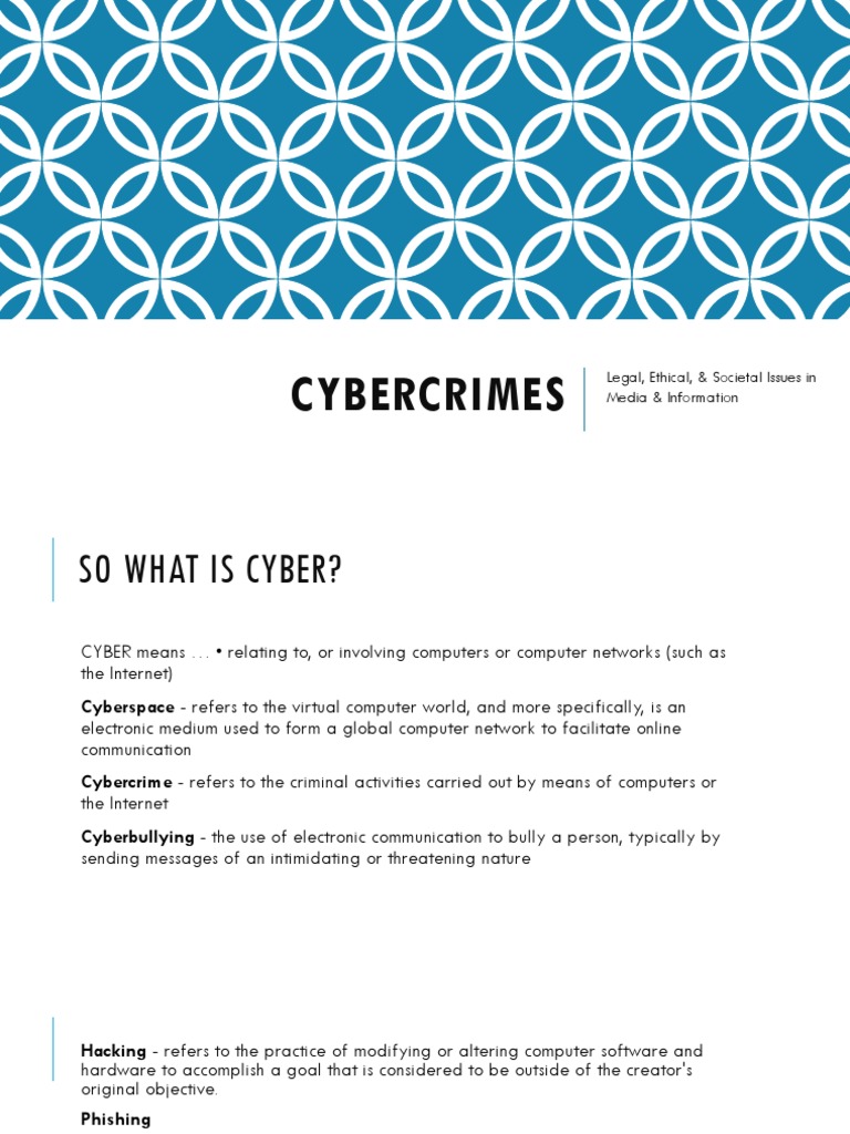An Overview of Cybercrimes, Ethics, and Social Issues in the Digital ...