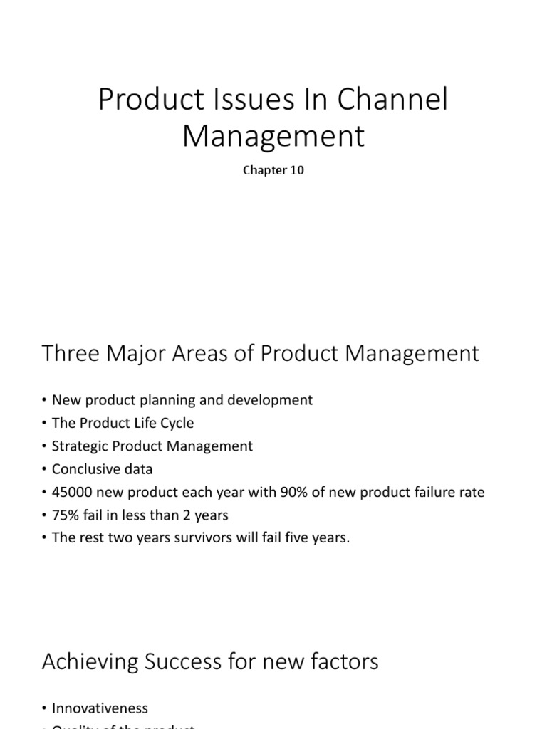 Product Issues in Channel Management | PDF