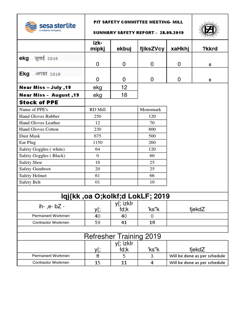 Pit Safety Committee Meeting | PDF