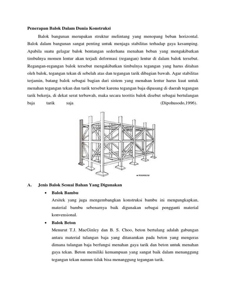 Jenis dan Aplikasi Balok Konstruksi | PDF