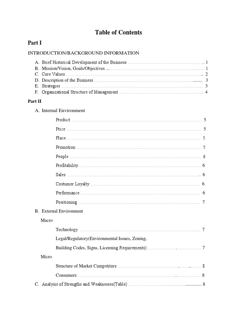 Baby Thesis Outline For Feasibility Study | PDF | Retail | Business
