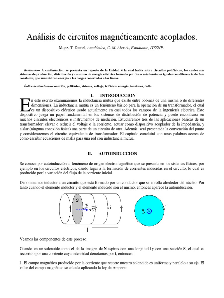 Circuitos Polifásicos y Transformadores | PDF | Inductor | Inductancia