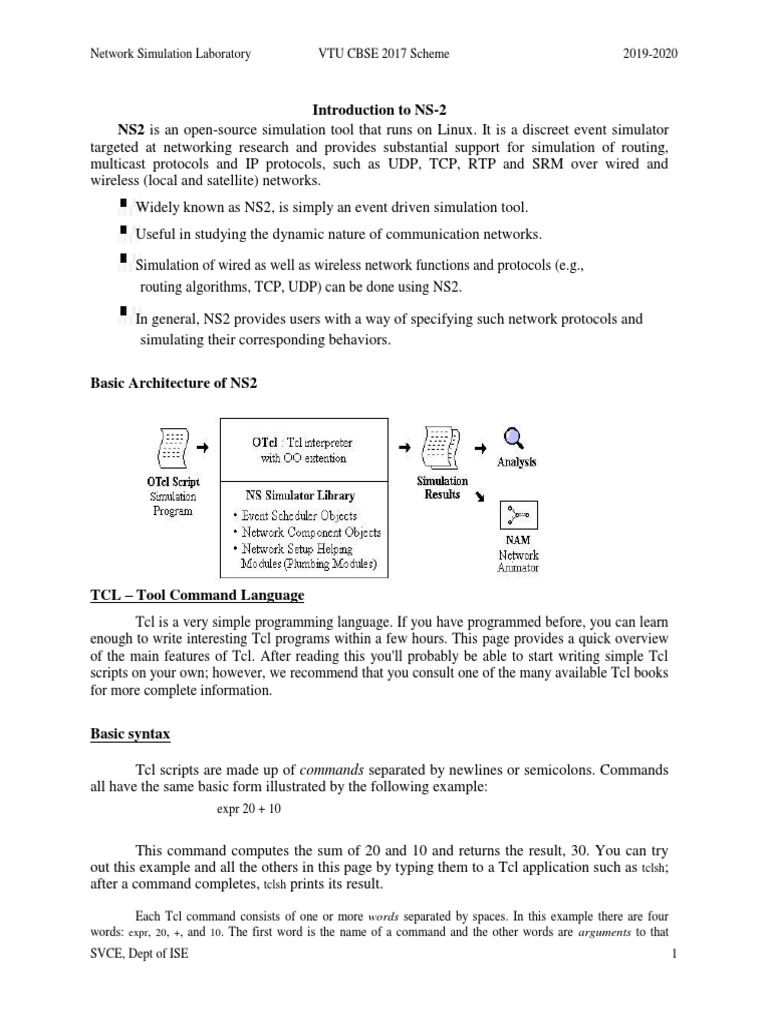 Ns2 N Java Lab Manual Pdf Computer Networking Data Transmission 6676