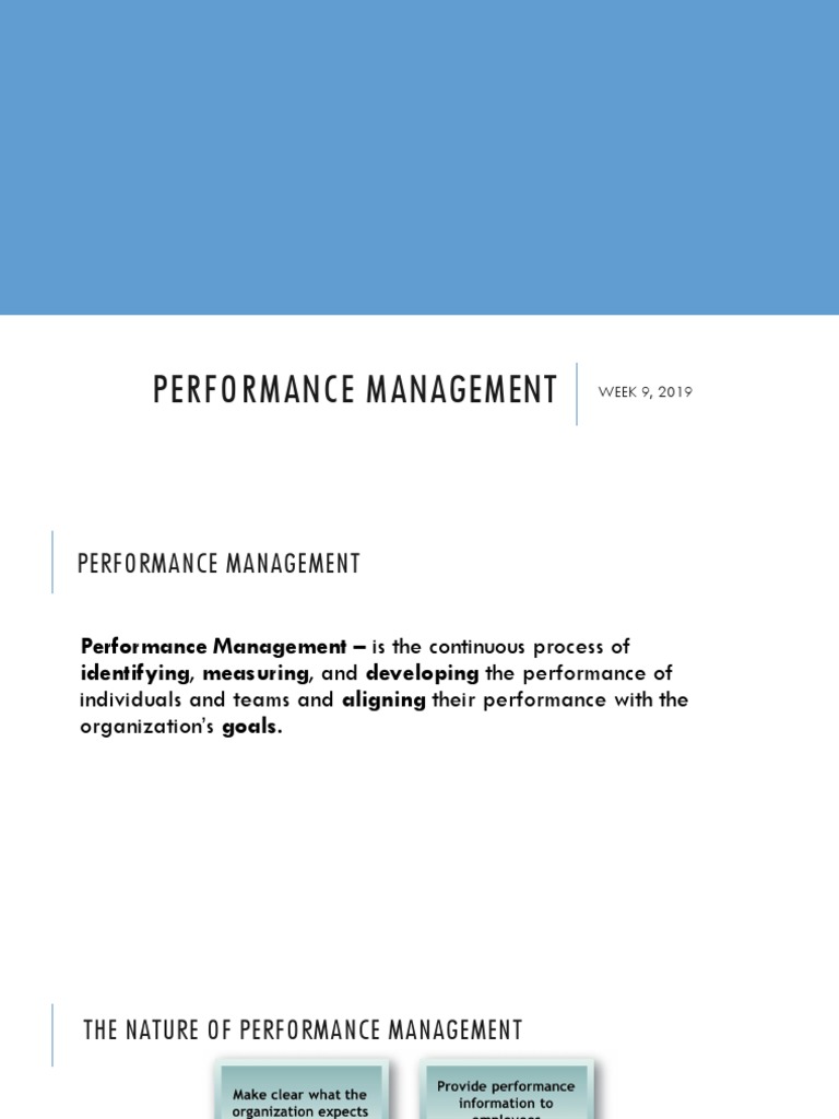 Performance Management | PDF | Performance Appraisal | Psychological ...