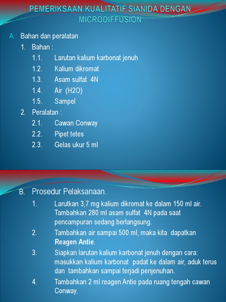 Uji Kadar Alkohol dengan Cawan Conway | PDF