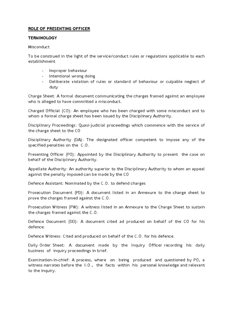 PO Role | PDF | Prosecutor | Witness