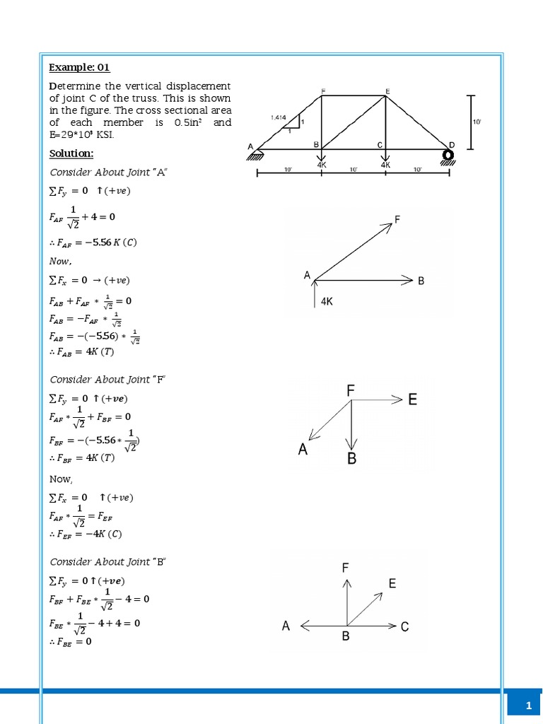 Virtual Work Method (With Correction) | PDF | Mechanical Engineering ...