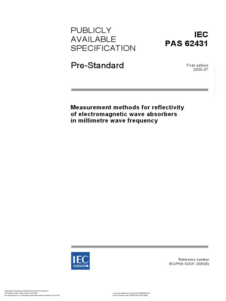 Pre-Standard: Publicly Available Specification | PDF | Antenna (Radio ...