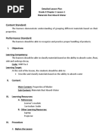 Lesson Plan in Science Grade 4 | PDF | Lesson Plan | Teachers