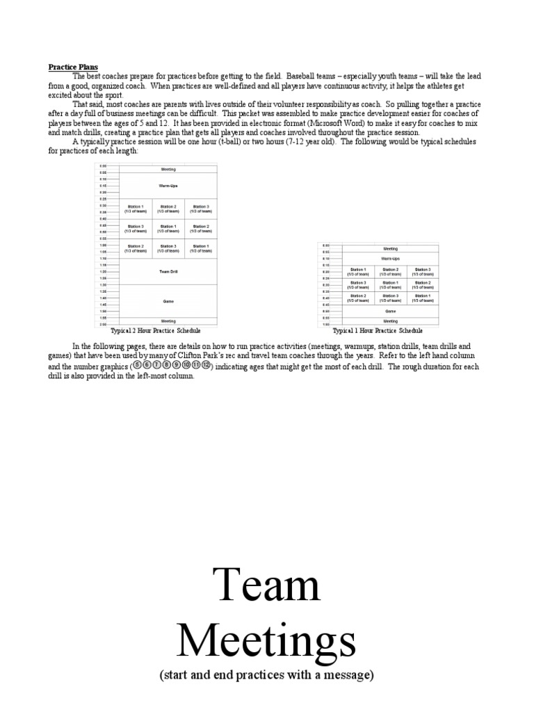 Baseball Drills Packet PDF | PDF | Baseball Field | Pitcher