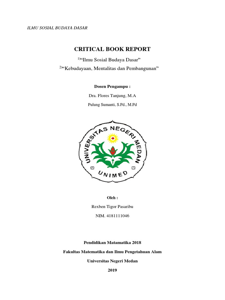 CBR ISBD " Ilmu Sosial Budaya Dasar Dan Kebudayaan, Mentalitas Dan Pembangunan" | PDF