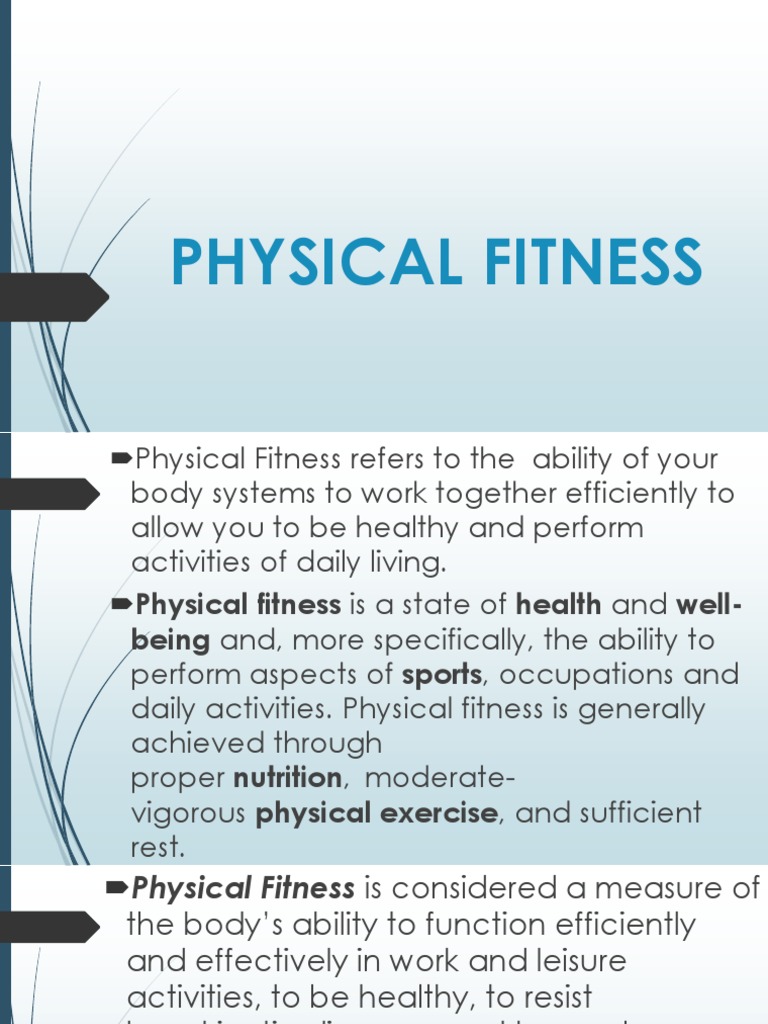 Ppt.. Physical Fitness Components | PDF | Physical Fitness | Muscle