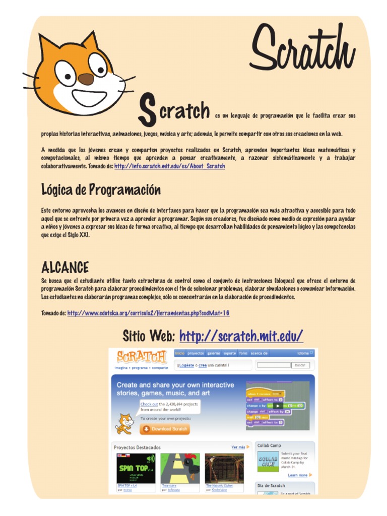 Cuadernillo de Ejercicios Parte 1-2-19 | Descargar gratis PDF | Scratch (lenguaje de ...