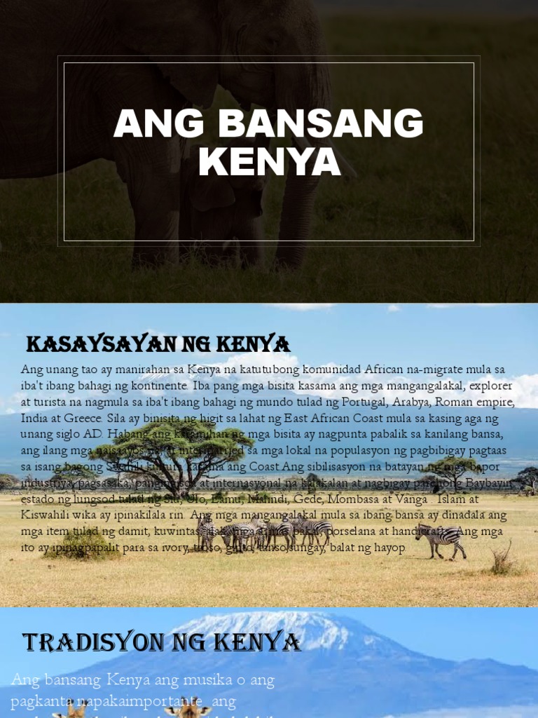 Ang Bansang Kenya | PDF