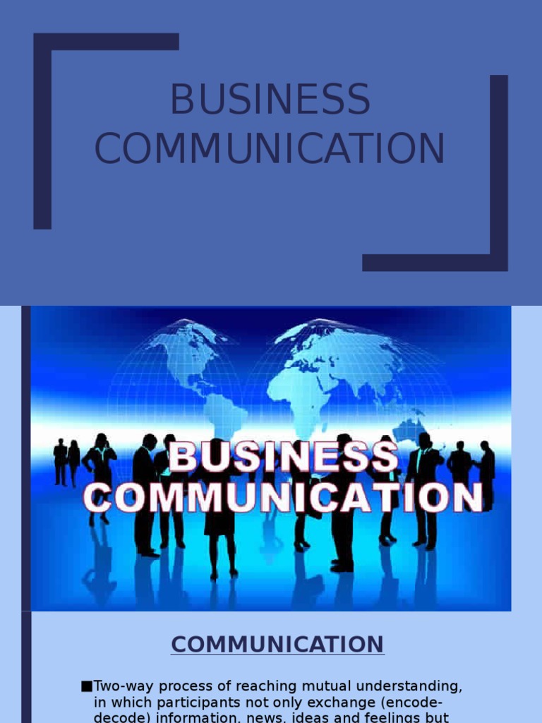 Business Communication | Download Free PDF | Communication | Leadership