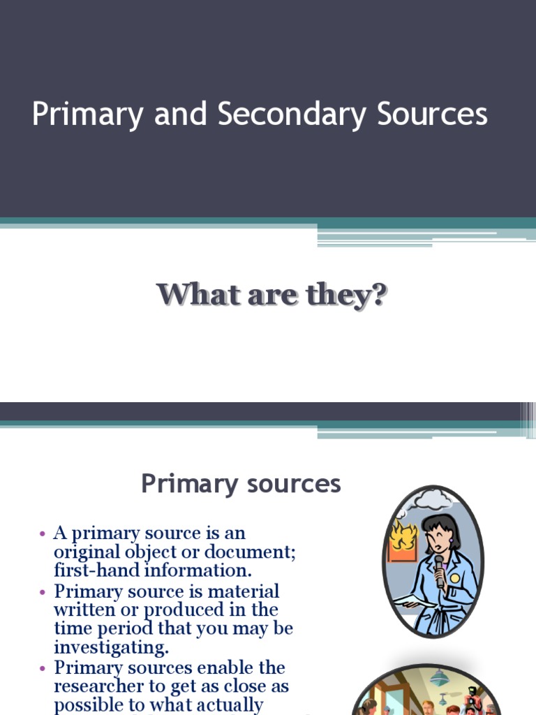 Primary and Secondary Sources | PDF | Primary Sources | Diary