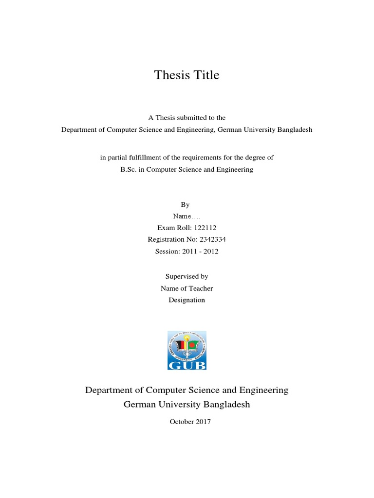 BSC Thesis Template Dae7bc | Download Free PDF | Thesis | Mimo