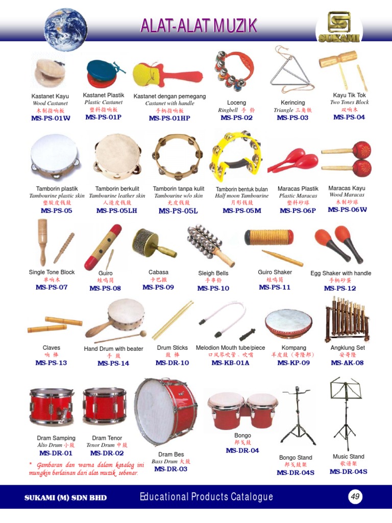 Alat-Alat Muzik | PDF | Percussion Instruments | Musical Instruments