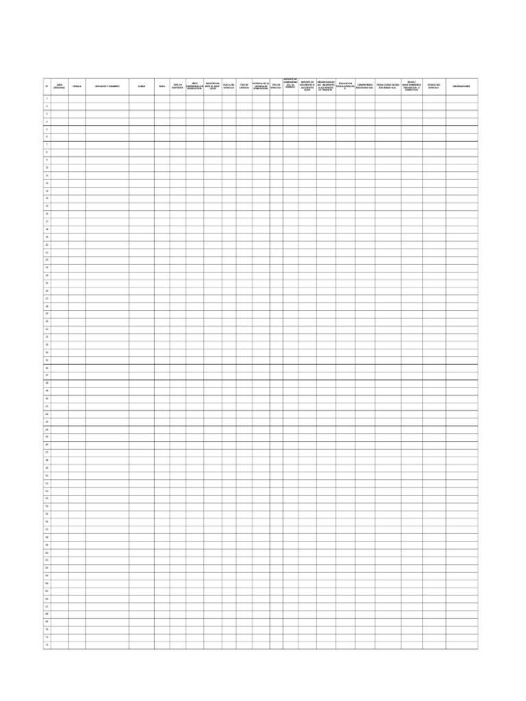 FORMATO Control Documentos Conductores2015 | PDF | Carretera segura ...