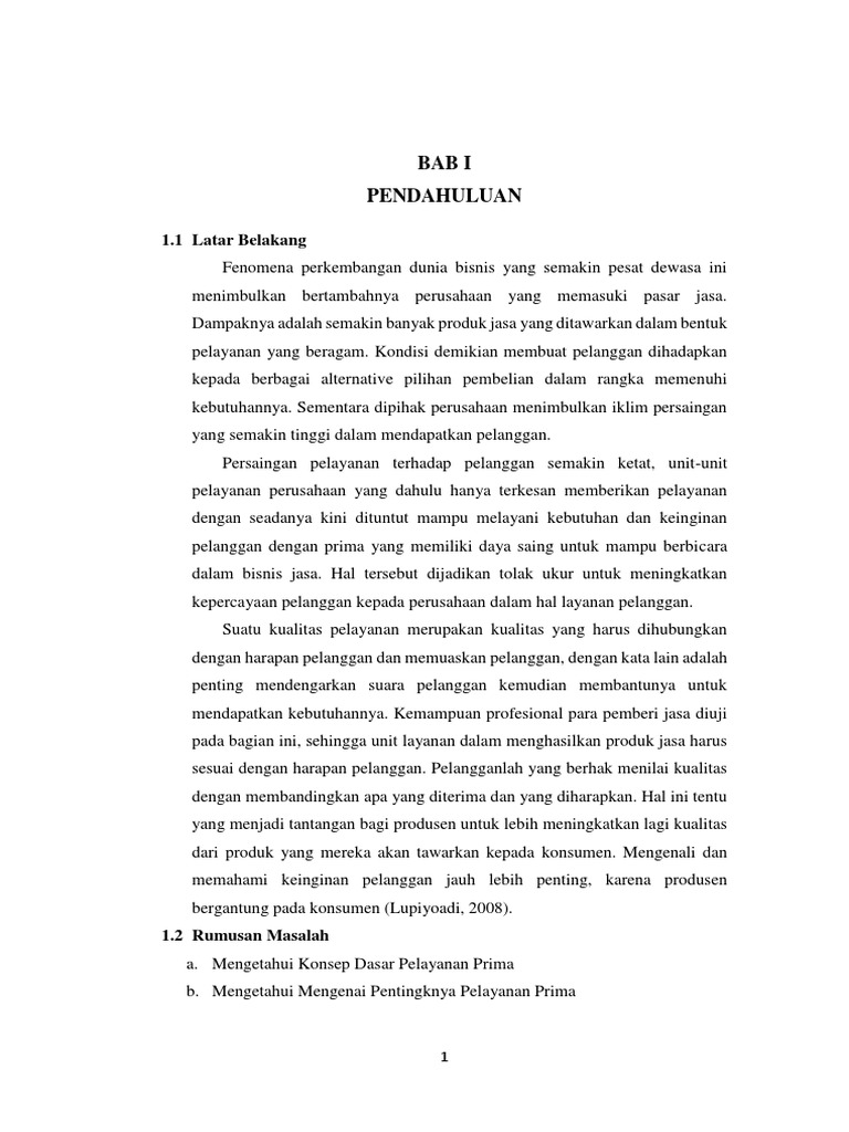 Standar Penampilan dalam Pelayanan Prima | PDF