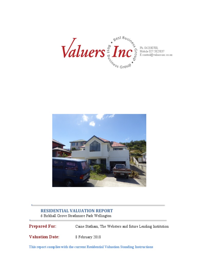 Residential Valuation Report 6 Birk Hall | PDF | Real Estate Appraisal ...