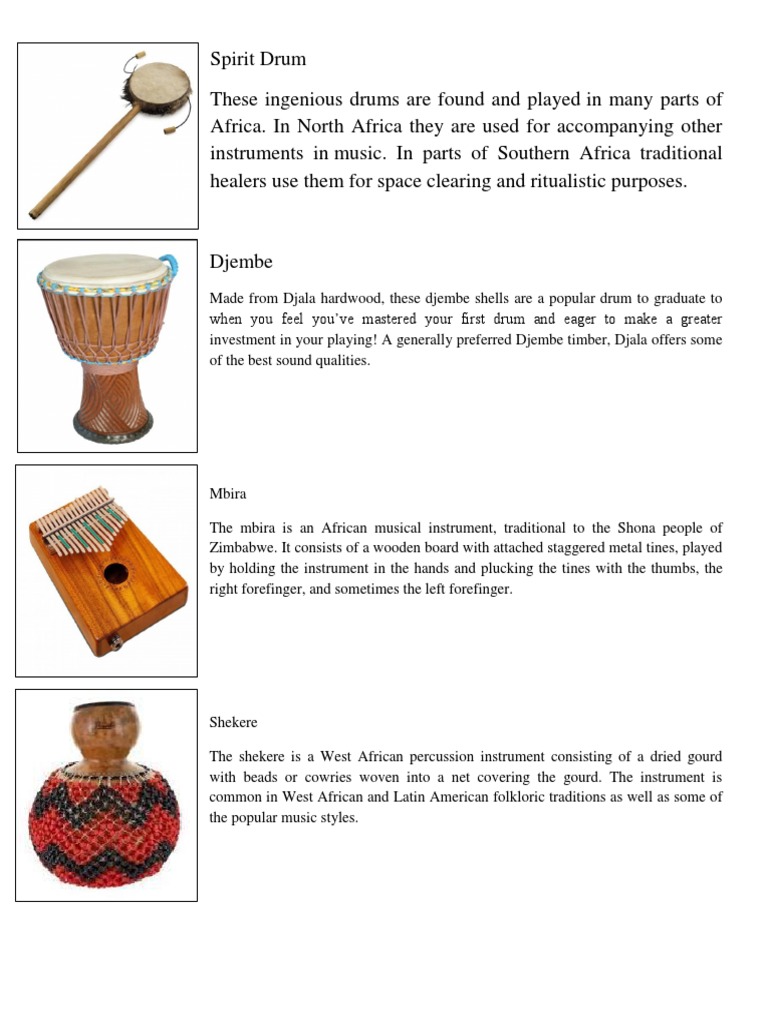 African Instrument | PDF | Musical Instruments | Gaiaphones