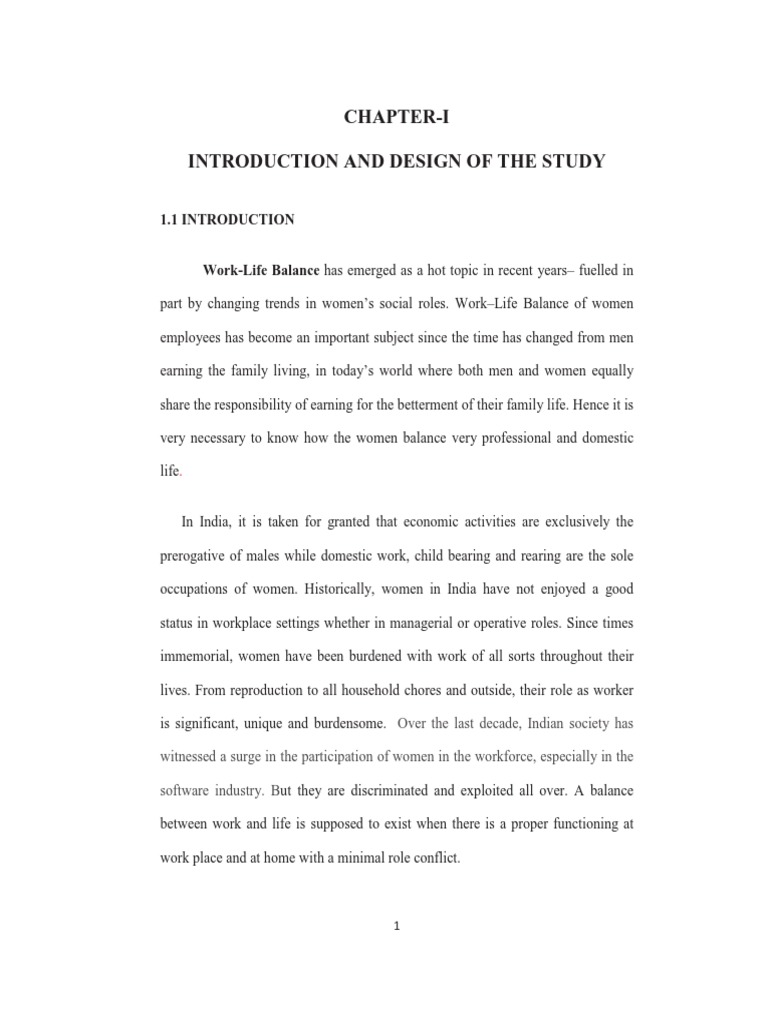 Chapter-I Introduction and Design of The Study | Download Free PDF ...