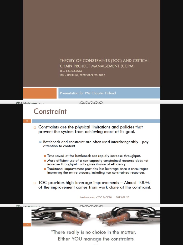 Toc & CCPM PDF | PDF