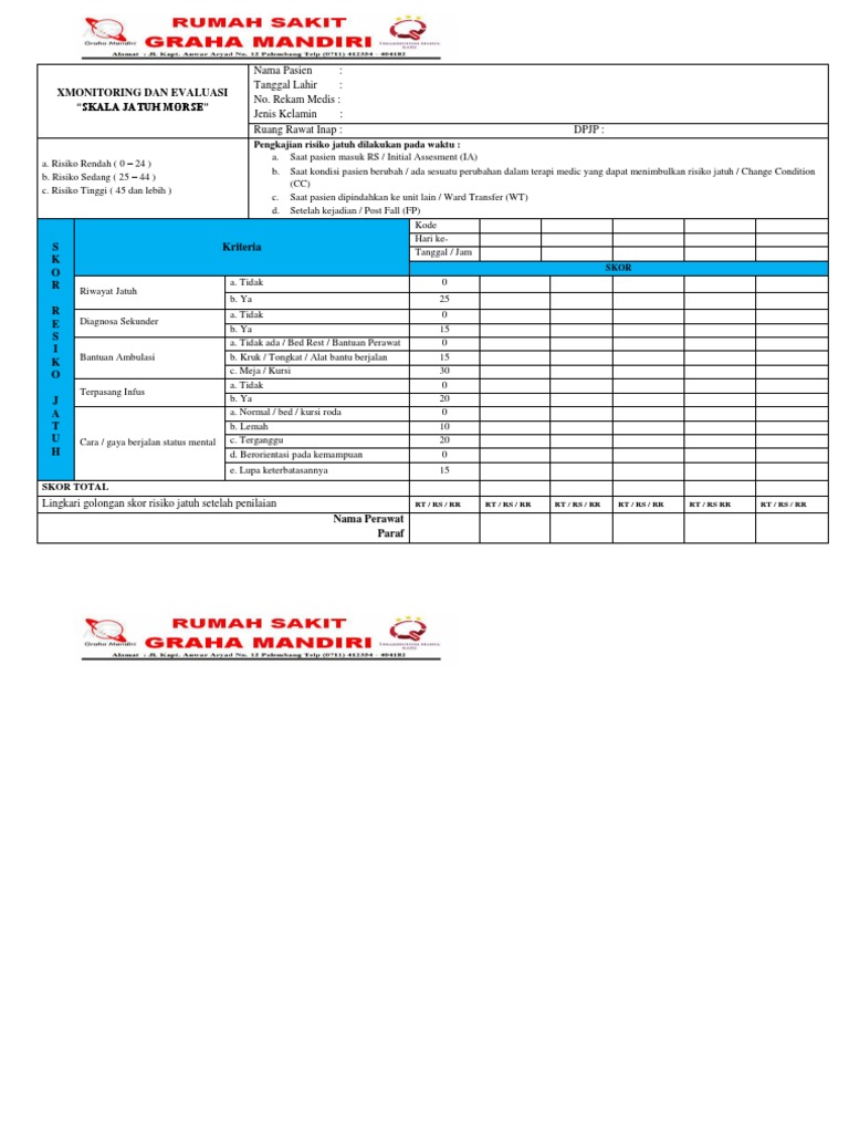 Form Monitoring Dan Evaluasi | PDF