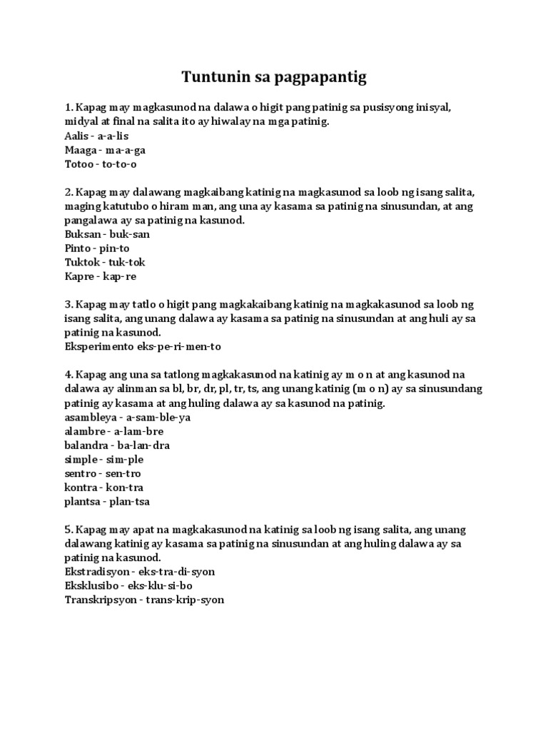 Tuntunin Sa Pagpapanti1 | PDF