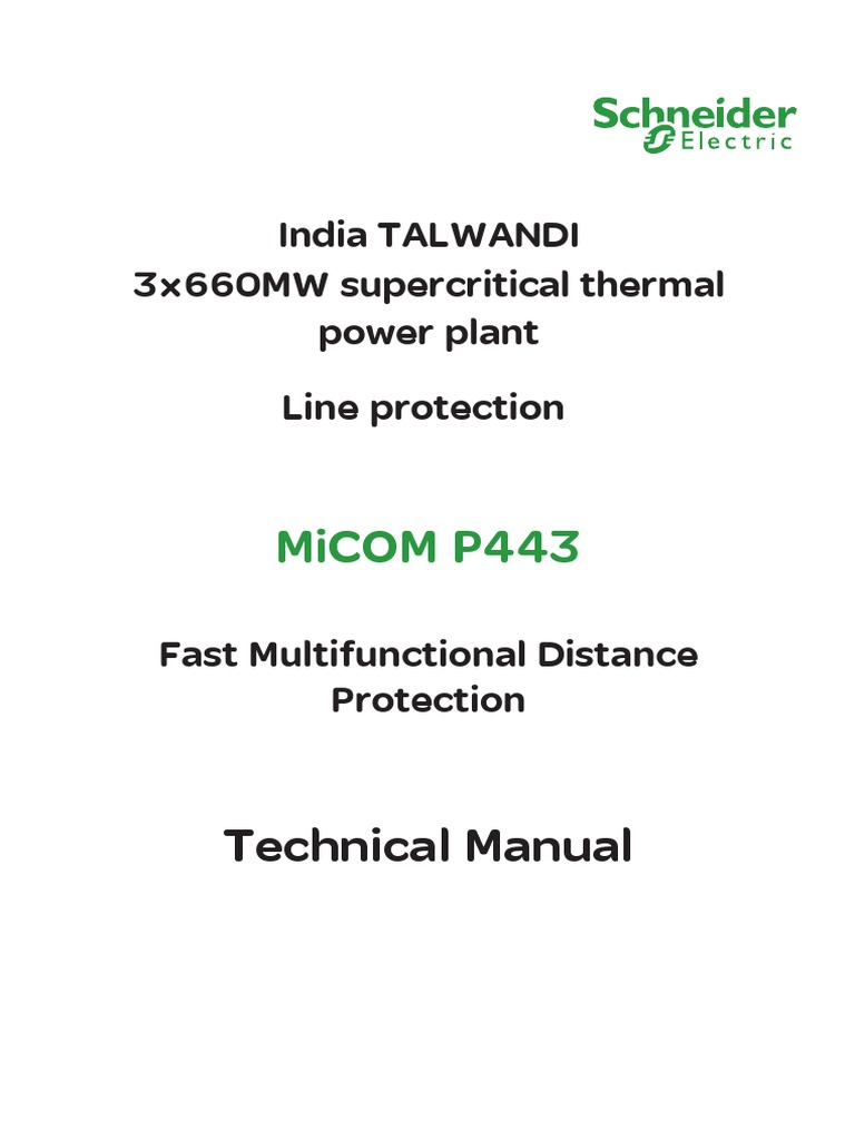 Line Protection - MiCOM P443EN | PDF | Electrical Impedance | Relay