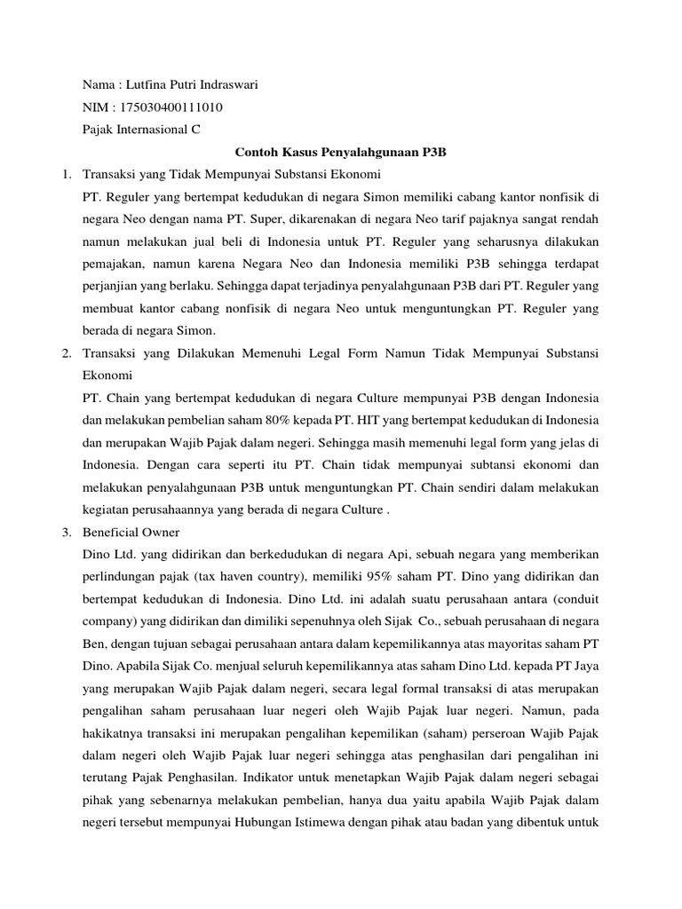 Kasus Penyalahgunaan P3B | PDF