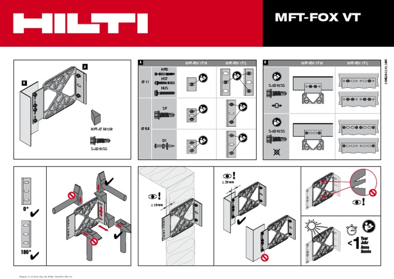 Hilti Mft-Fox VT Pub 5201456 000 | PDF