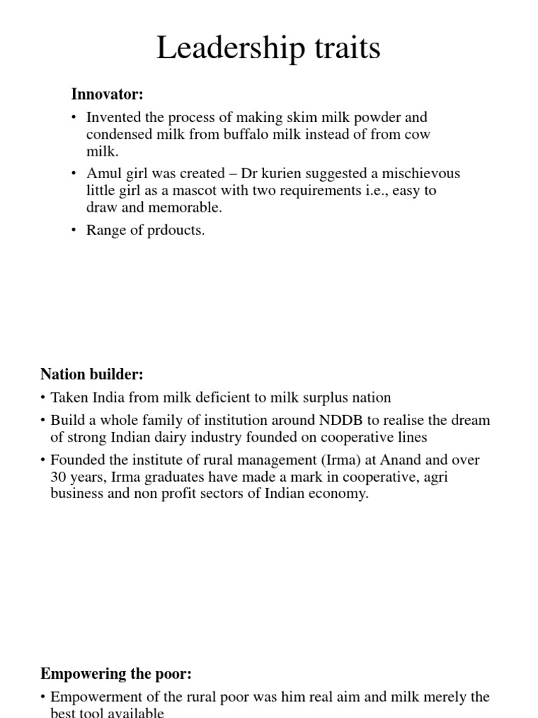 LEO Leadership Traits Amul | PDF