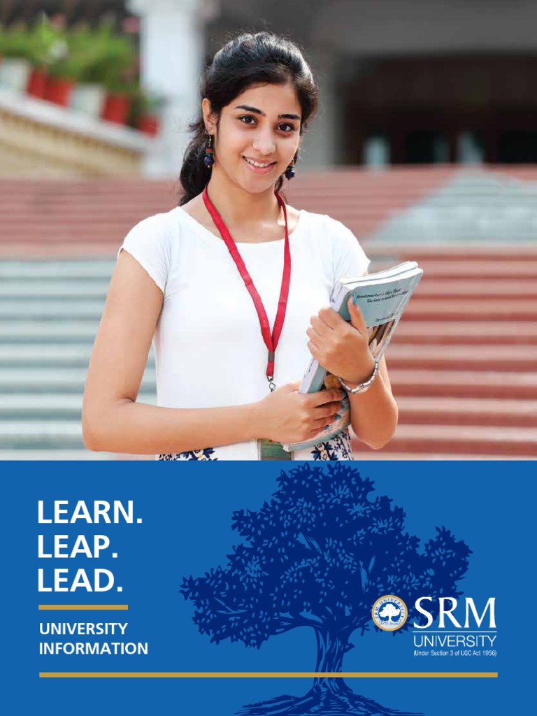 SRM University Brochure | PDF | Master Of Science | University