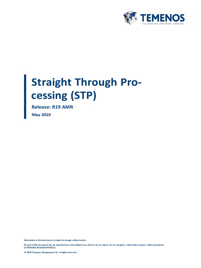Straight Through Processing (STP) PDF | PDF | Stocks | Financial Markets