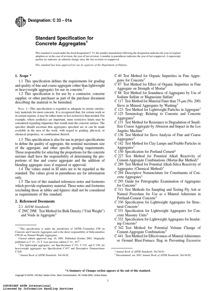 C33 Coarse Agg | PDF | Construction Aggregate | Concrete