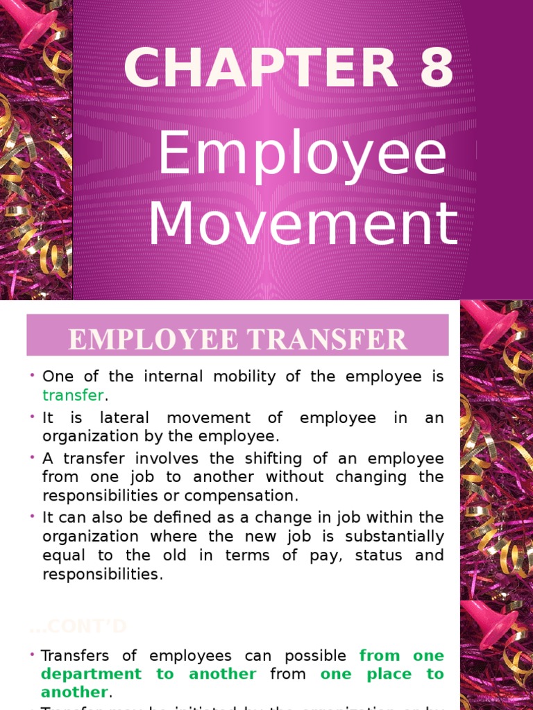 CH - 8 Employee Movement | Download Free PDF | Layoff | Employment