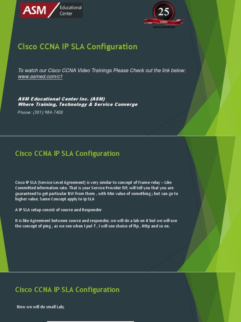 Cisco CCNA IP SLA Configuration: To Watch Our Cisco CCNA Video ...