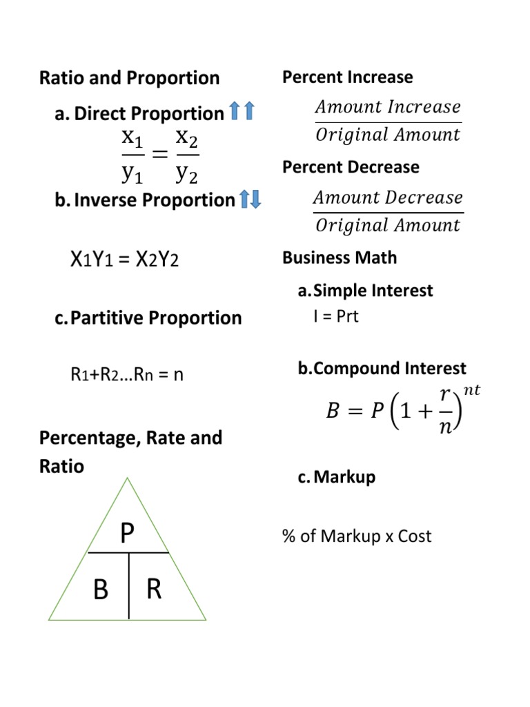 X y X Y: Ratio and Proportion A. Direct Proportion | PDF | Rectangle ...