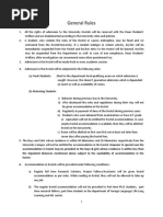 Exam Rules and Regulations | PDF