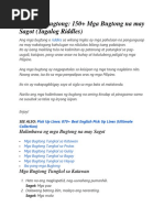 50 Bugtong Bugtong With Answer | PDF