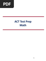 ACT Math Formulas Interactive | PDF | Square Root | Area