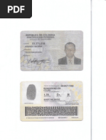 Cedula Colombiana Editable | PDF