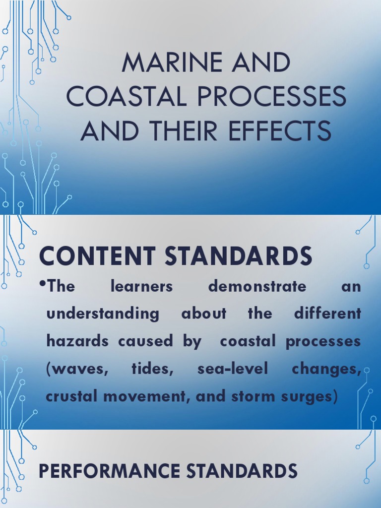 Marine and Coastal Processes and Their Effects | PDF | Erosion | Coast