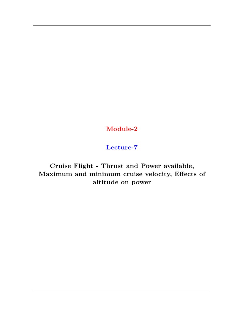 Lec7 PDF | PDF | Thrust | Jet Engine