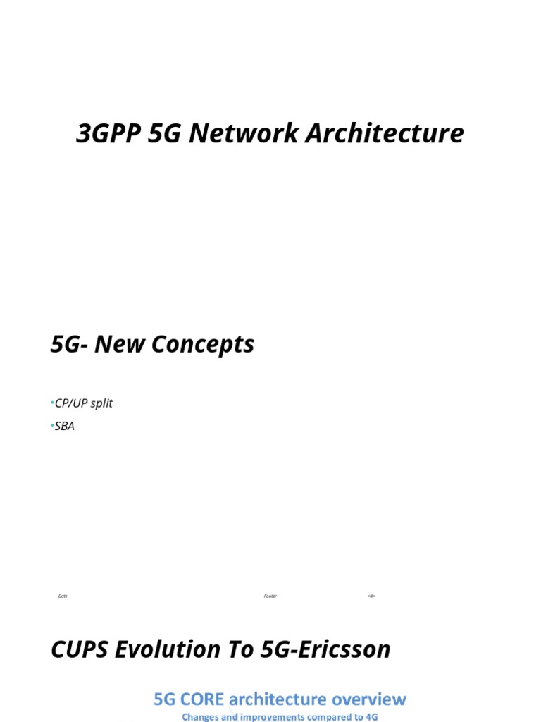 3GPP 5G Network Architecture | PDF