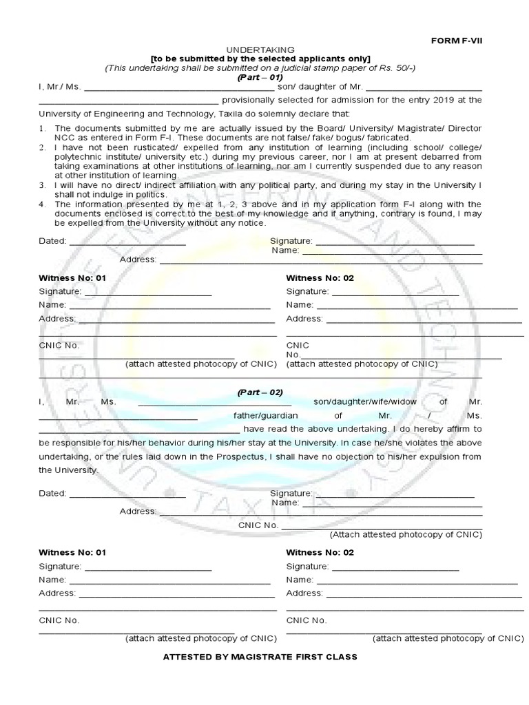 Form F-Vii 2019 | PDF | Social Institutions | Social Science