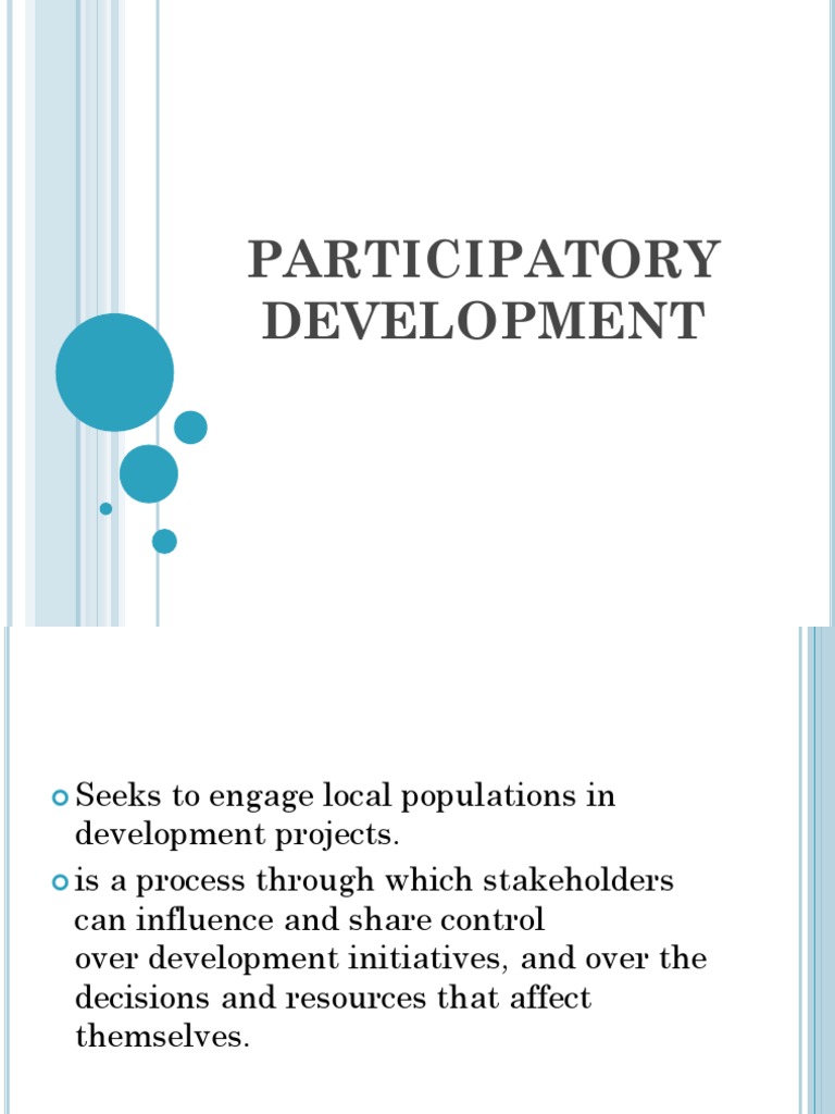 Understanding Participatory Development | PDF